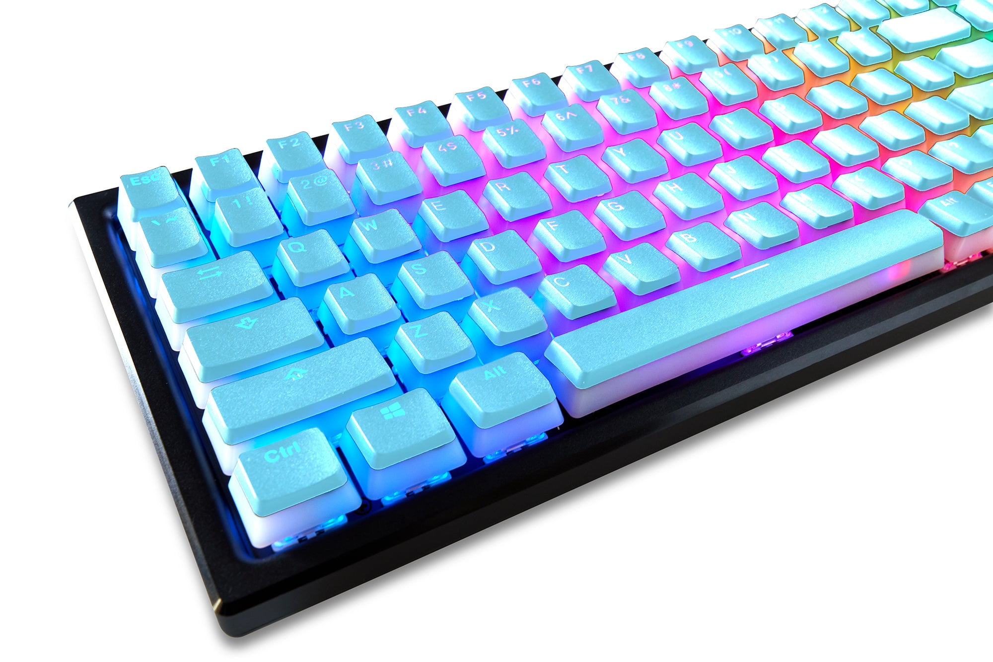 Glacier Frosted PBT Keycaps Set OEM Profile - Walmart.com