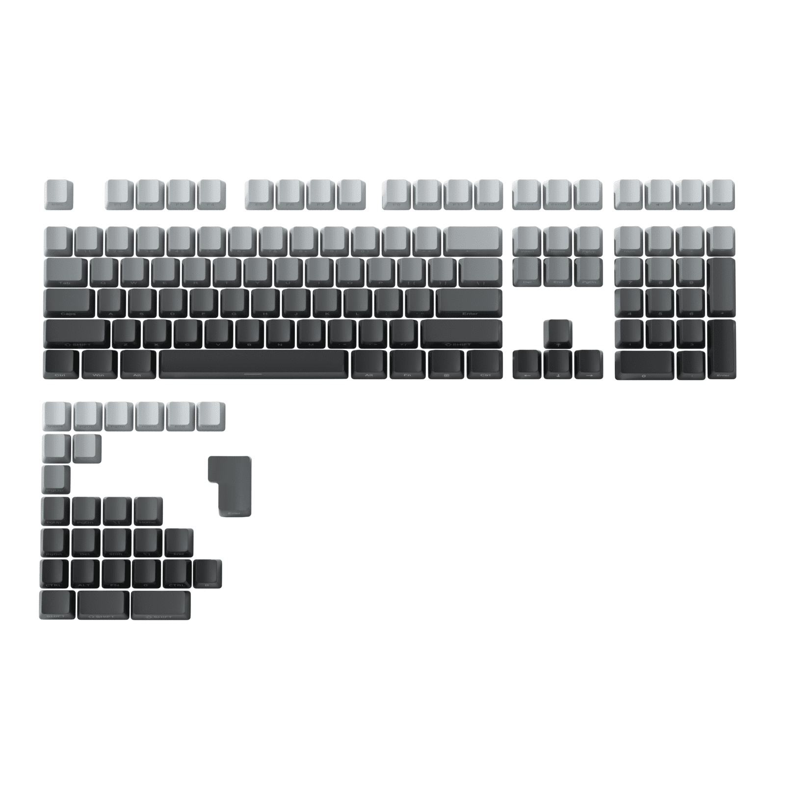 Glacier Gradient PBT Dyed Sub Cherry Profile Side Print Keycaps Set ...