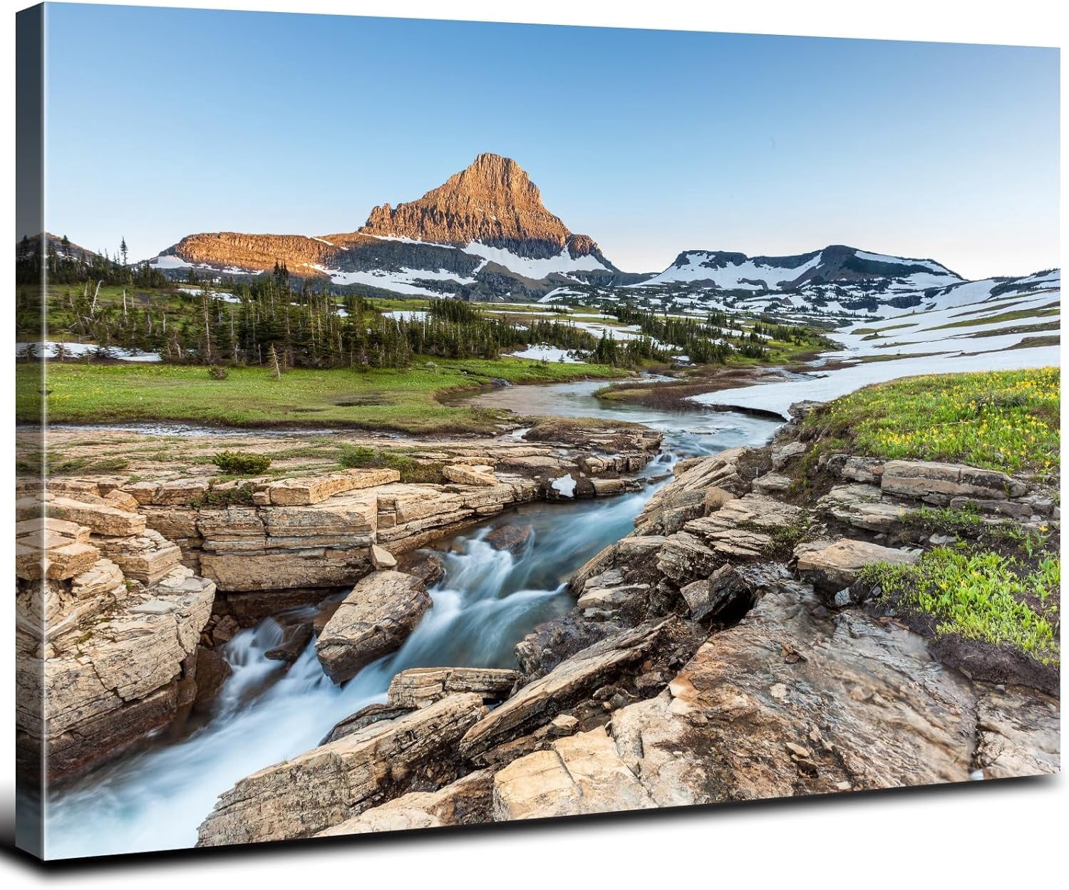 Glacier National Park Wall Art Nature Landscape Posters Mountain Logan ...