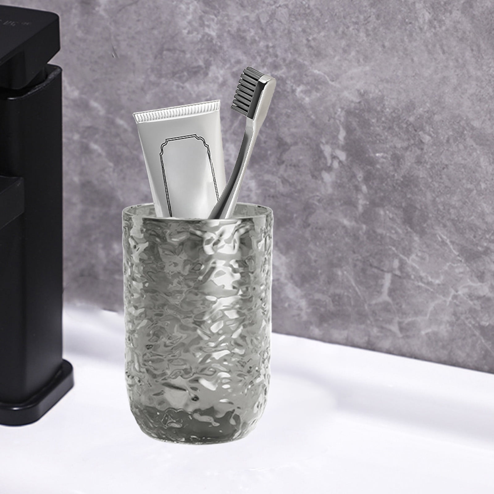 Glacier Patterned Acrylic Cup, Elegant Textured Water Tumbler, Durable ...