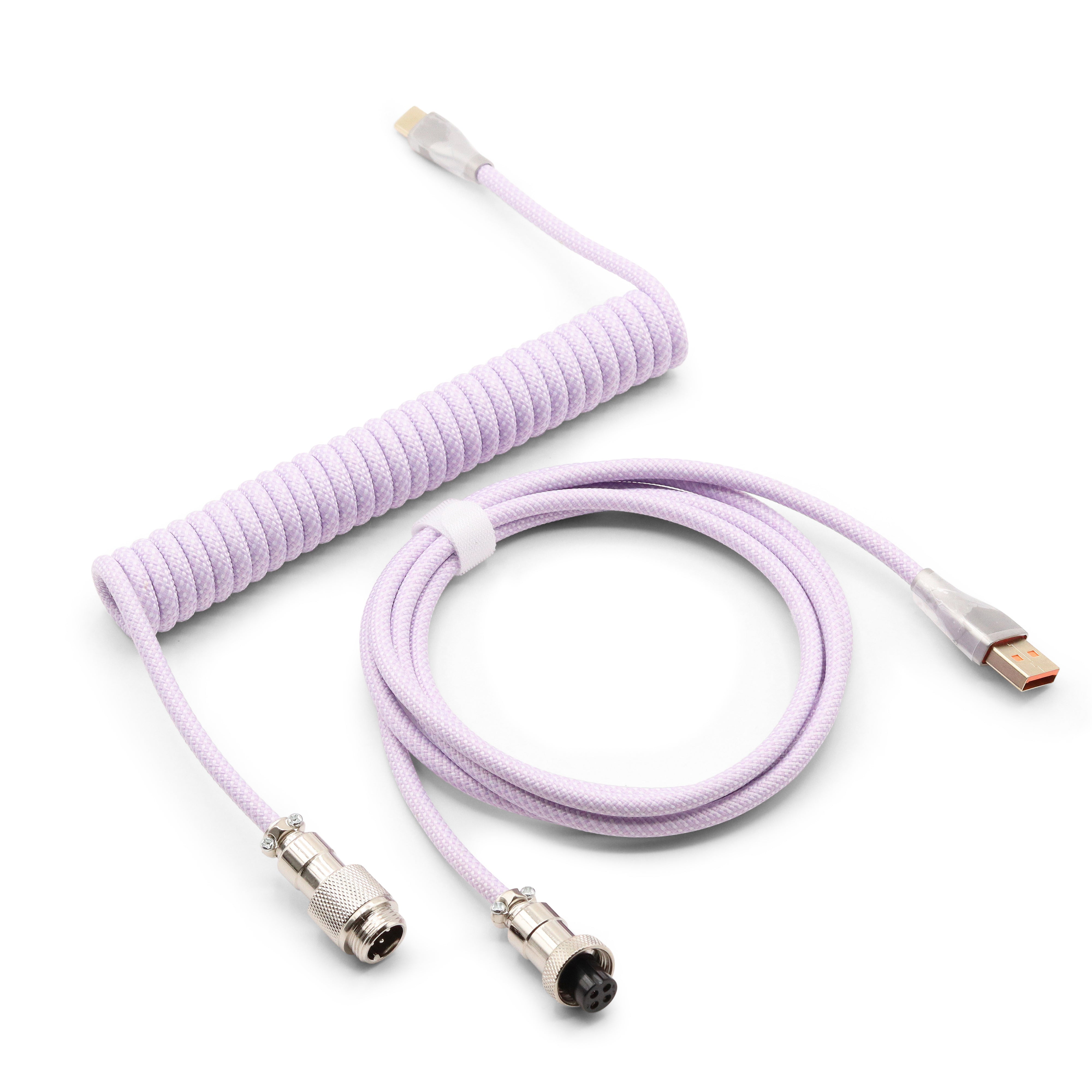 Glacier Premium Durable Quality Braided USB-C to USB-A Coiled Cable ...