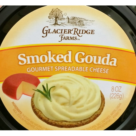 Glacier Ridge Farms Smoked BCF26 Gouda Gourmet Spreadable Cheese 8oz ...