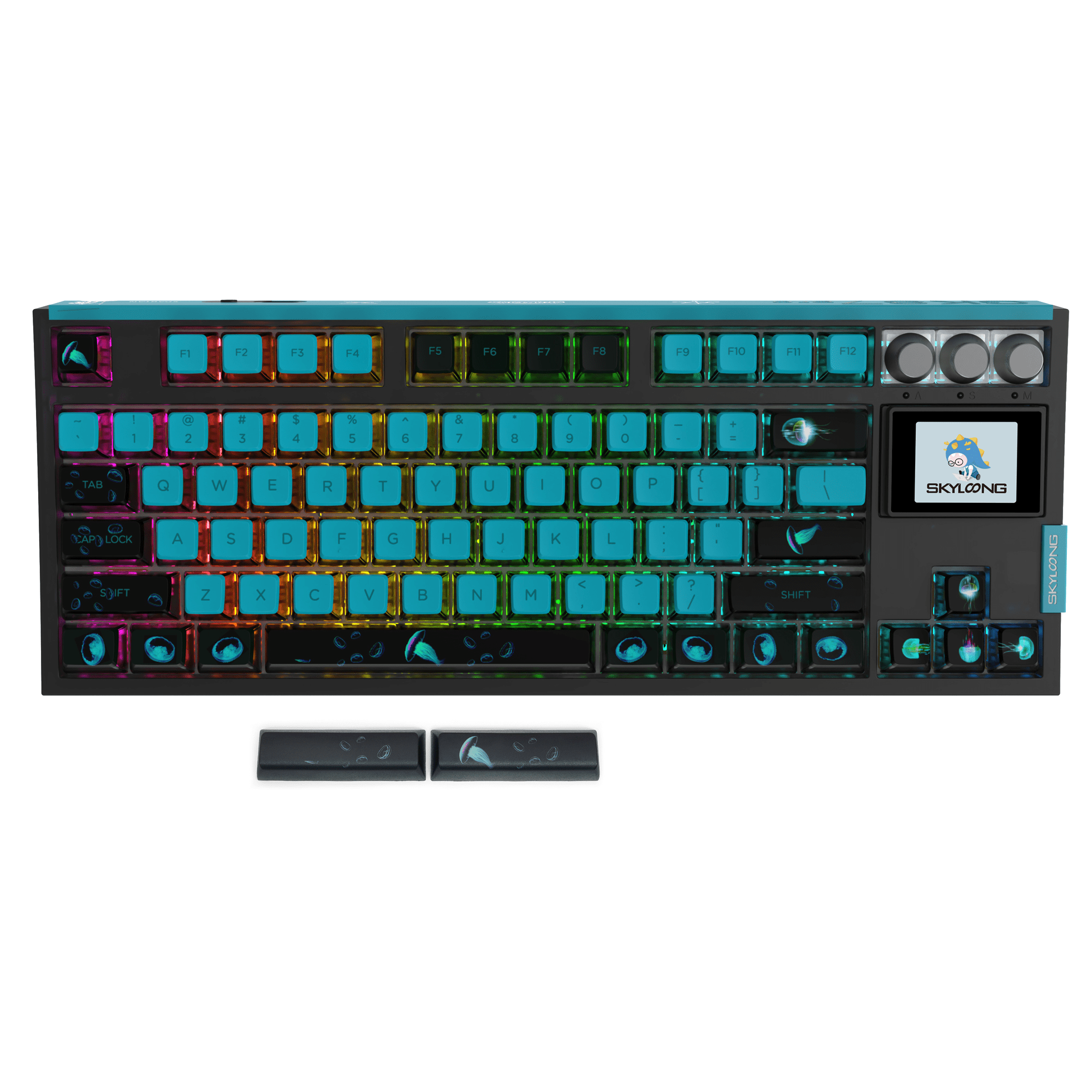 Glacier Skyloong GK87 Pro Wireless/Wired Mechanical Keyboard - Walmart.com