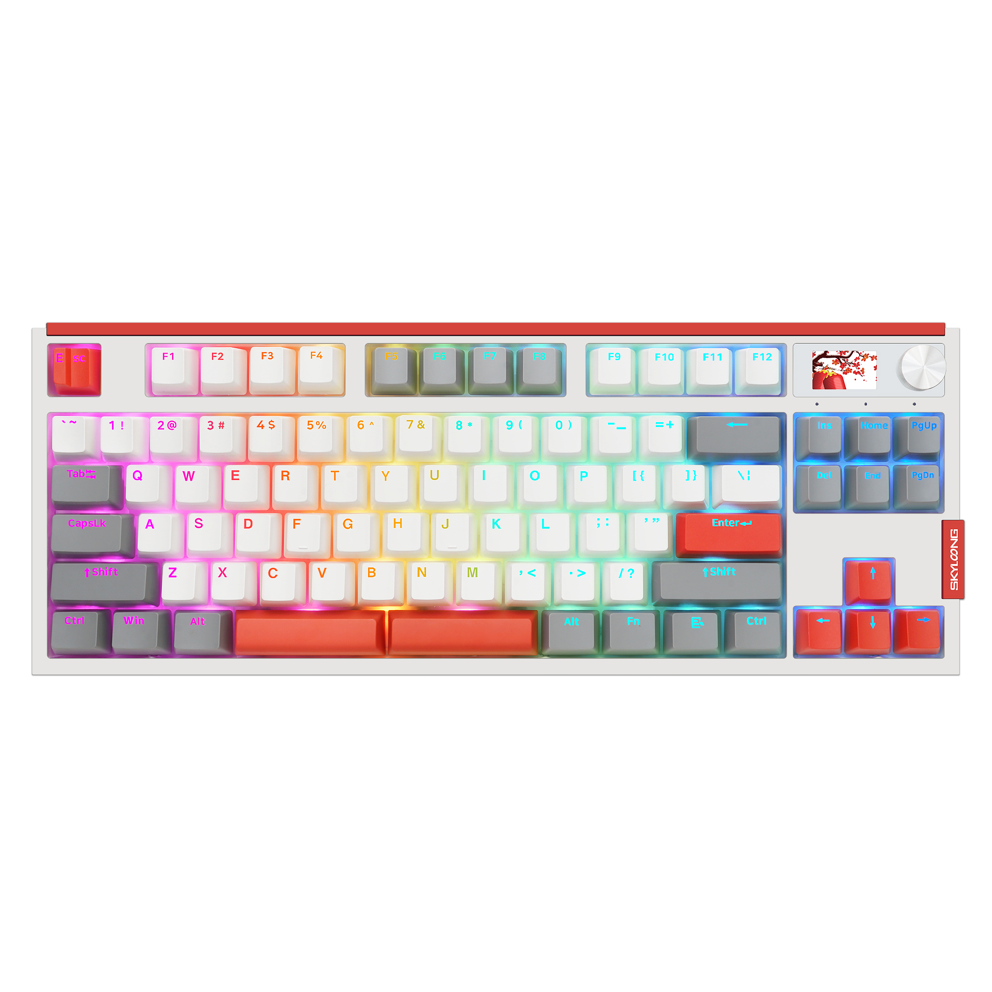 Glacier Skyloong GK87 Pro Youth Wireless/Wired Mechanical Keyboard ...