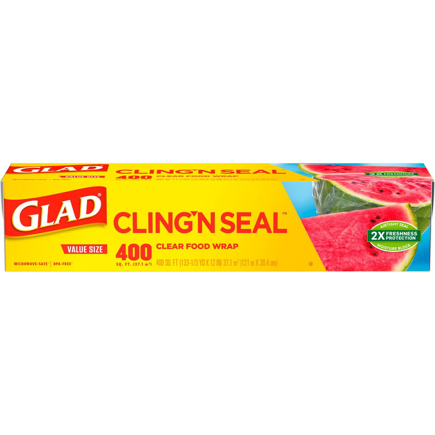Glad Cling Wrap 400 sq ft - Walmart.com
