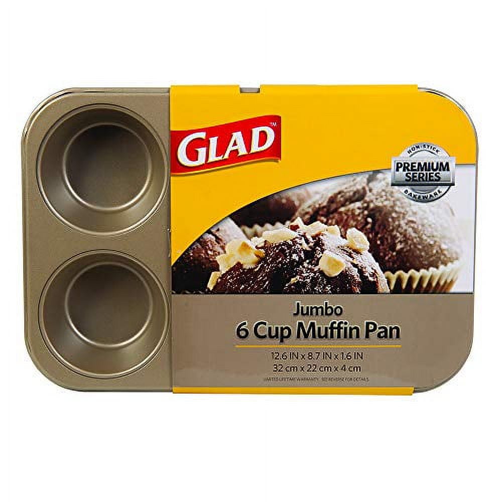 Glad Cupcake and Muffin Pan - Premium Non-Stick Oven Bakeware, Whitford ...