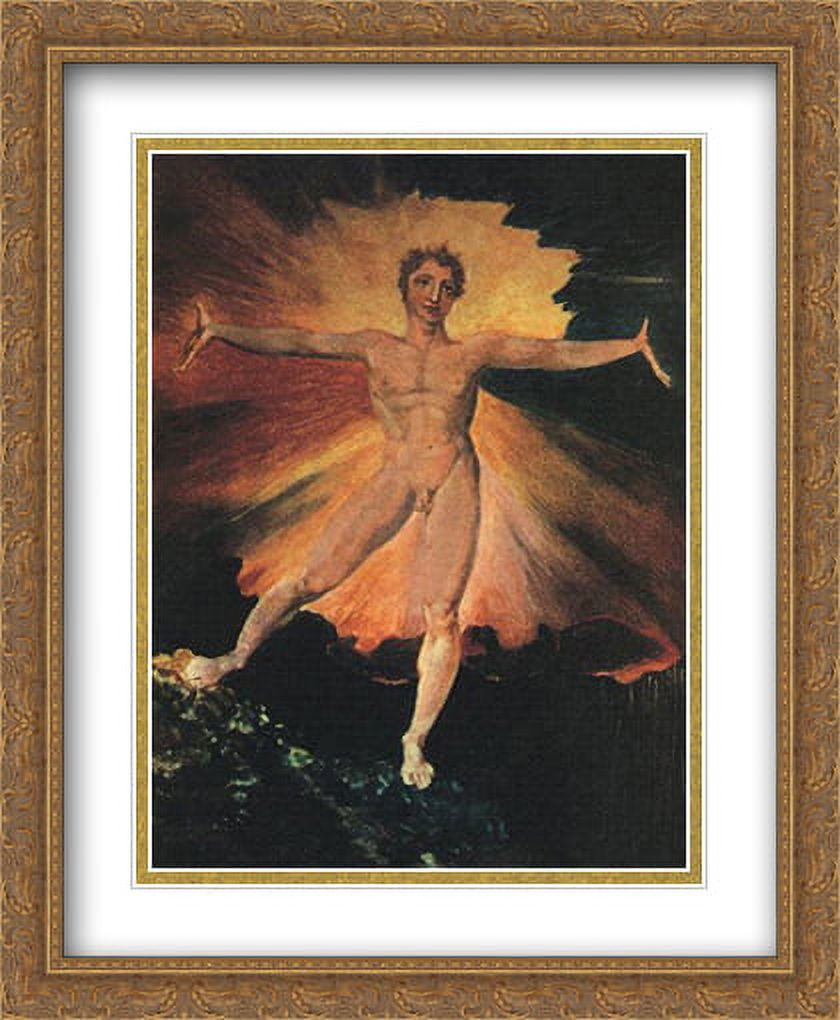 Glad Day or The Dance of Albion 2x Matted 28x34 Large Gold Ornate ...