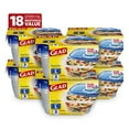 Glad Deep Dish Food Storage Containers, Large Rectangle (64 Oz) - 3 ...