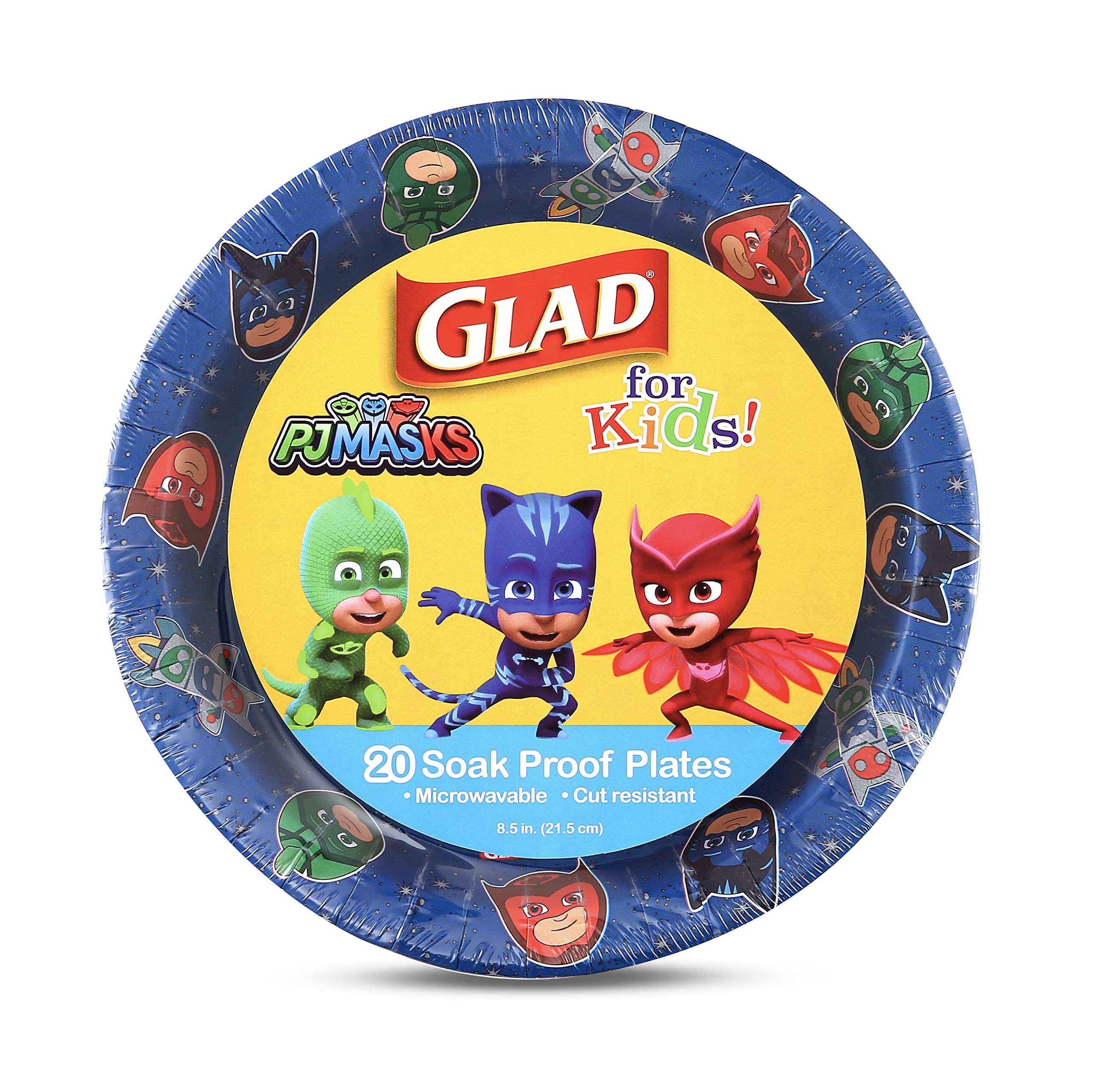 Glad for Kids 8.5 MMF7 inch PJ Masks Space Plates, 20 Ct | Disposable ...