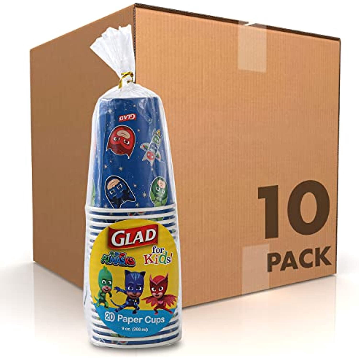 Glad For Kids 9 Oz Pj Masks Space Paper Cups, 200 Ct | Pj Masks Kids ...