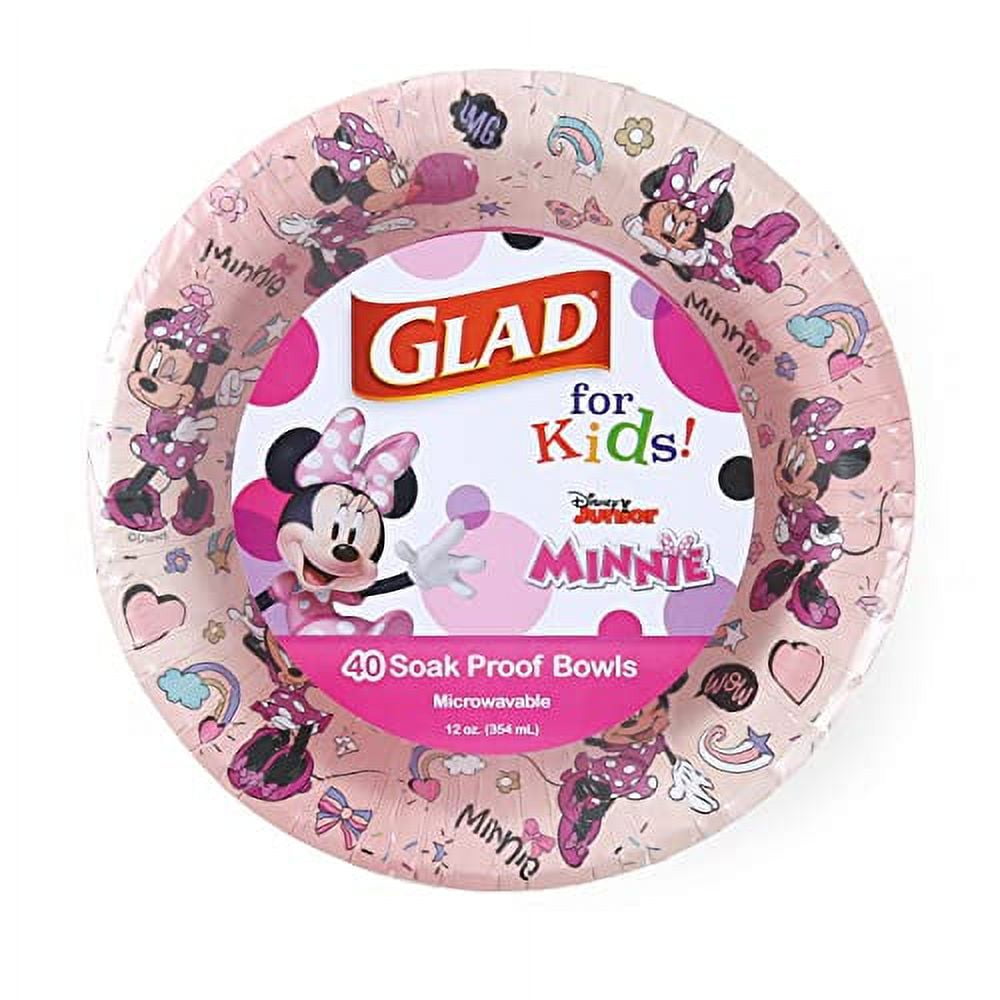 Glad for Kids Disney Mickey and Friends 12oz Paper Bowls| Disney Minnie ...