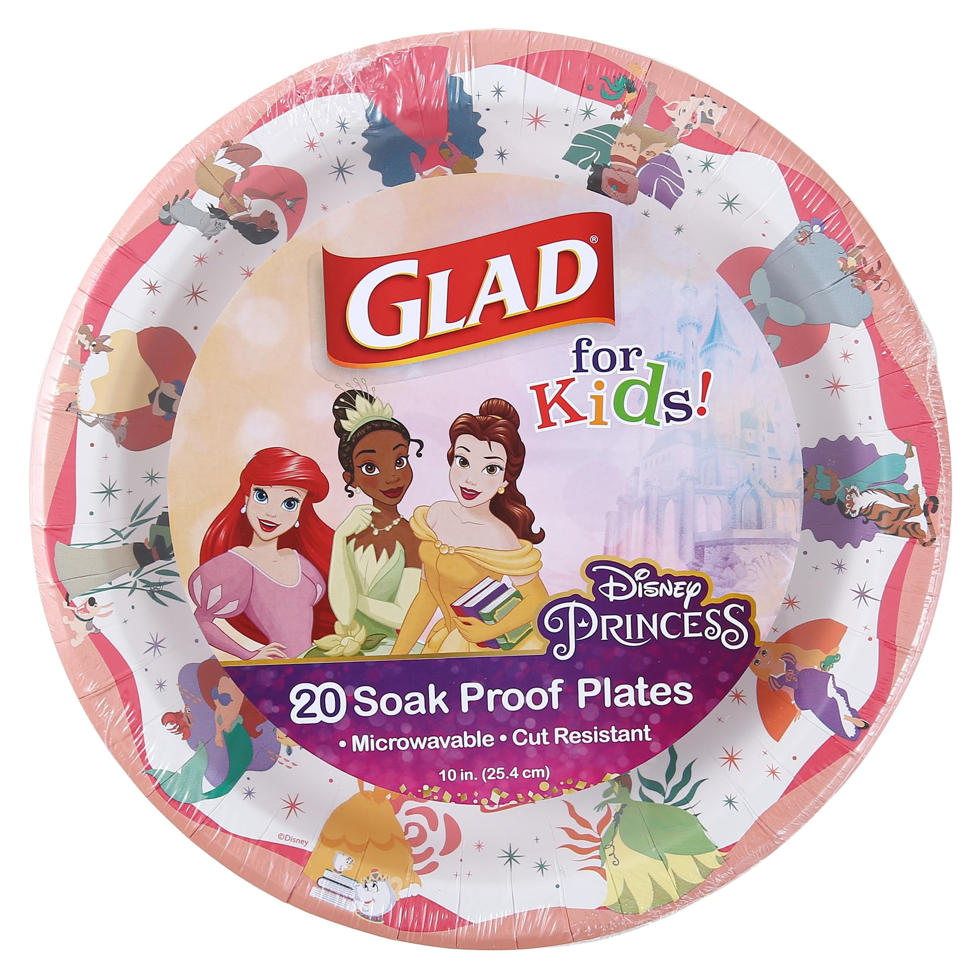 Glad for Kids Disney Princess "Magic is in All of US" 10â€ Paper Plates ...