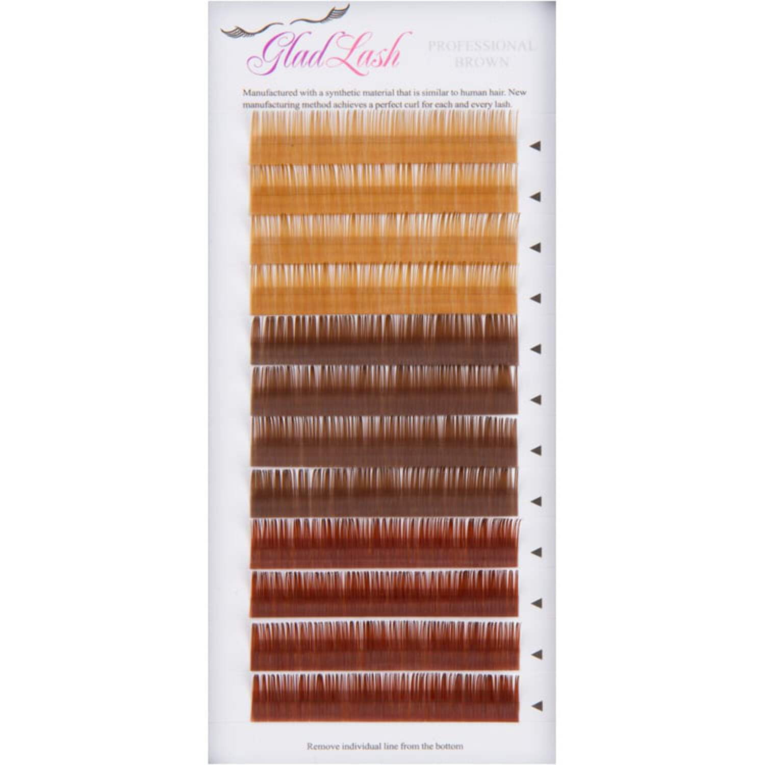 Glad Lash Professional Lashes Shades of Brown Walmart