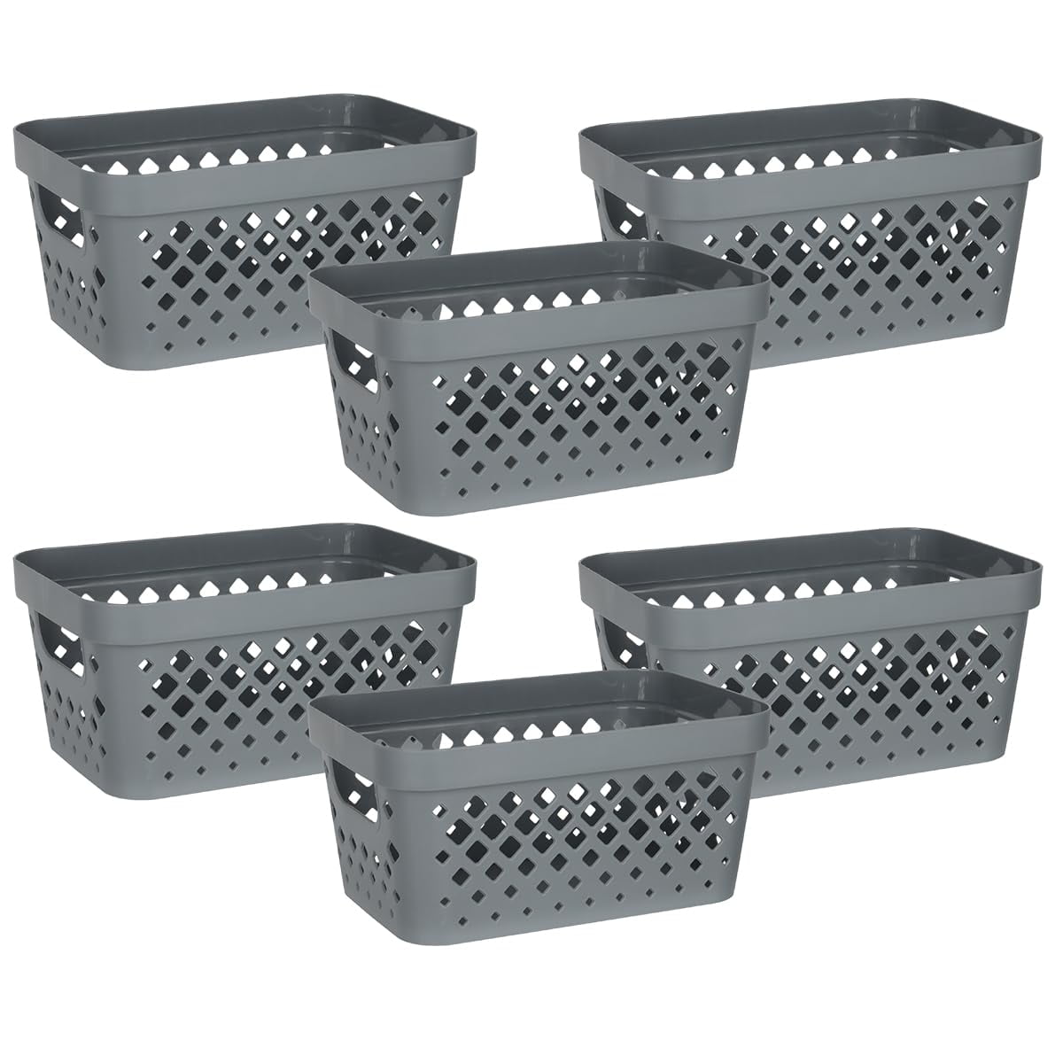 Glad Plastic Baskets for Organizing, Set of 6 | Pantry Storage for ...