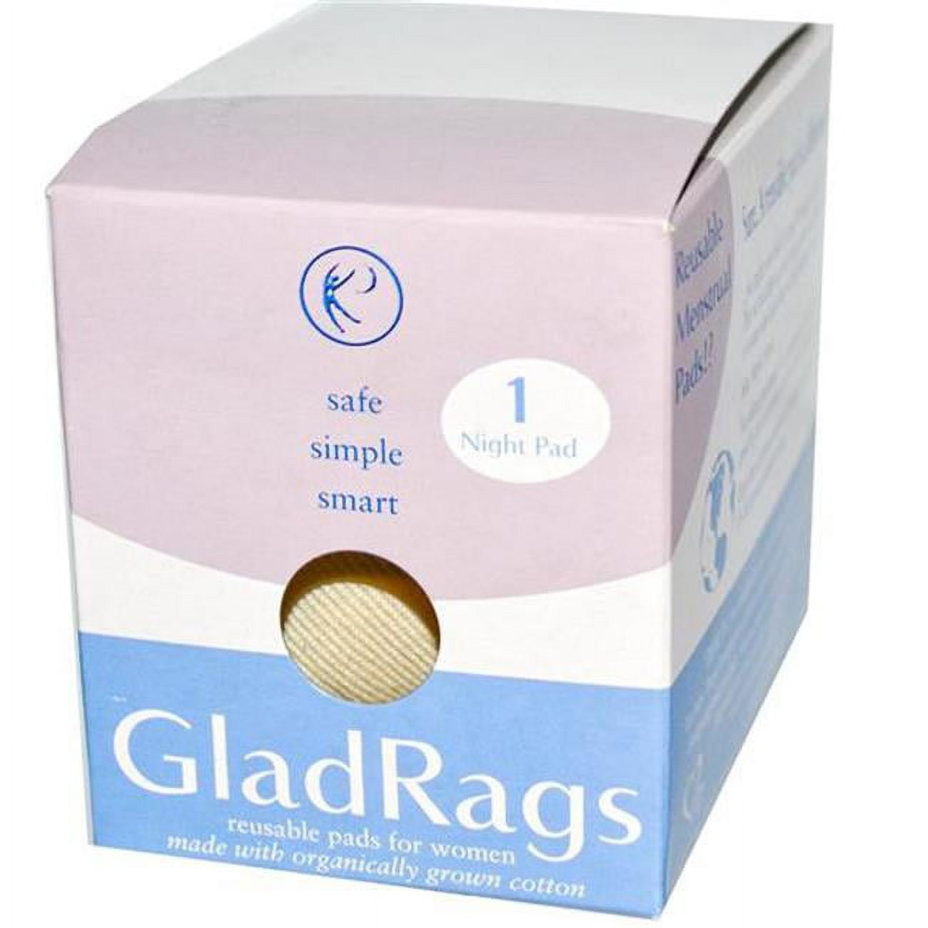 Glad Rags Sleepers Nighttime Organic Cotton Pads 1 Pack - Walmart.com