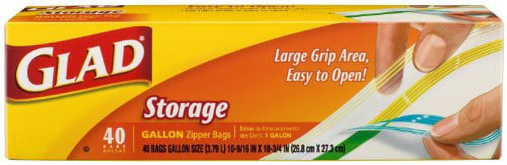 Glad Gallon Size Zipper Storage Bags (Pack of 3) - Walmart.com
