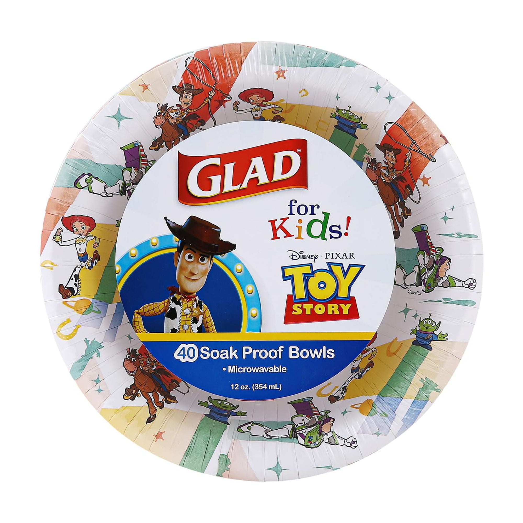Glad for Kids Disney Pixar Toy AFN1Story 12oz Paper Bowls | Kid ...