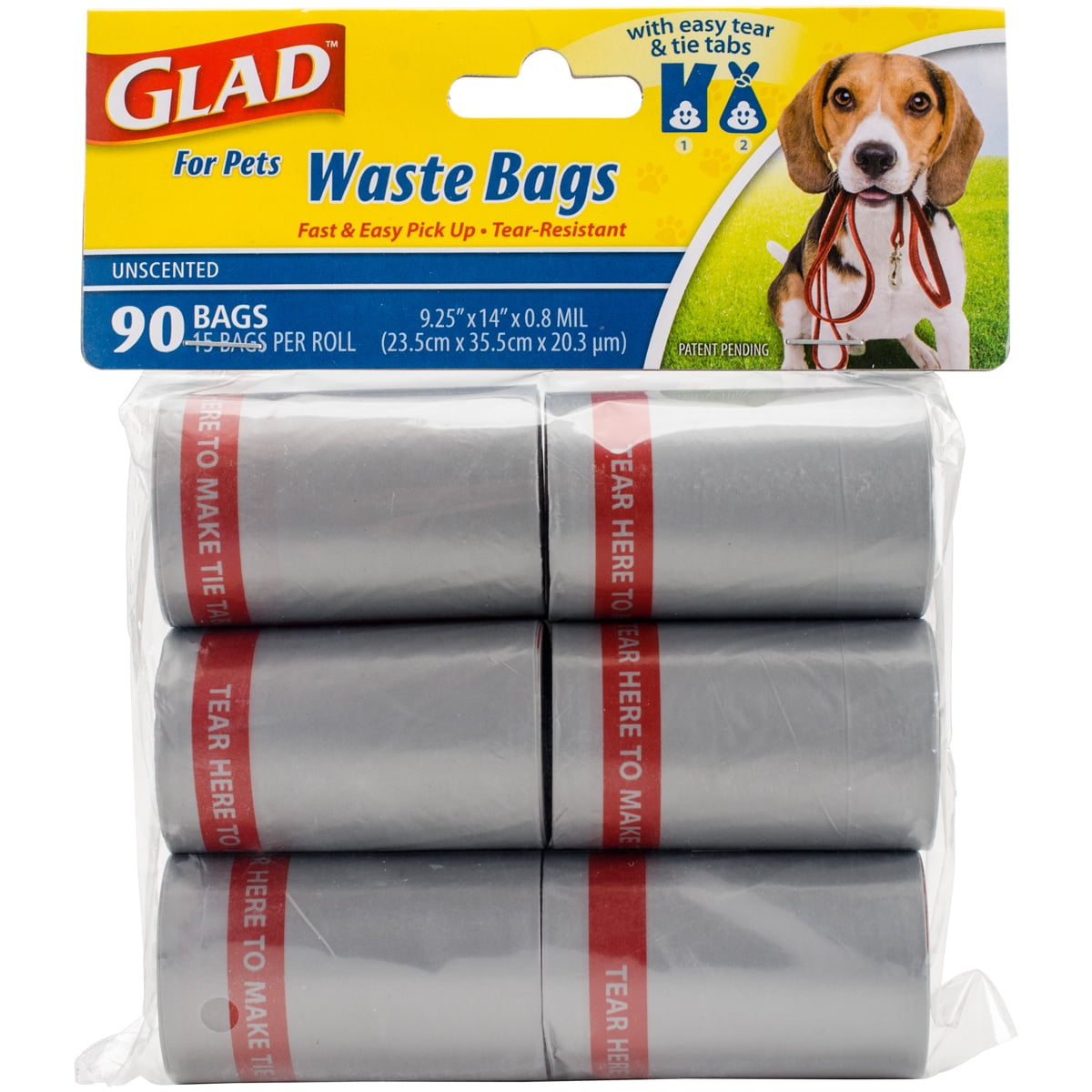 Glad™ for Pets Extra Large Unscented Dog Waste Bags Refills | Poop Bags ...