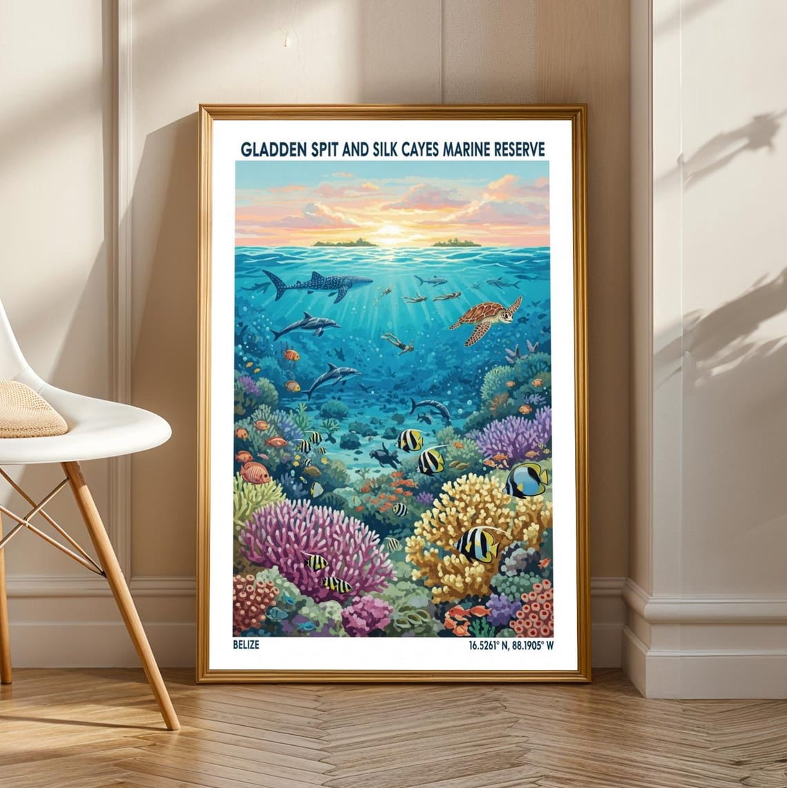 Gladden Spit Belize Art Print - Belize Poster - Central America Wall ...