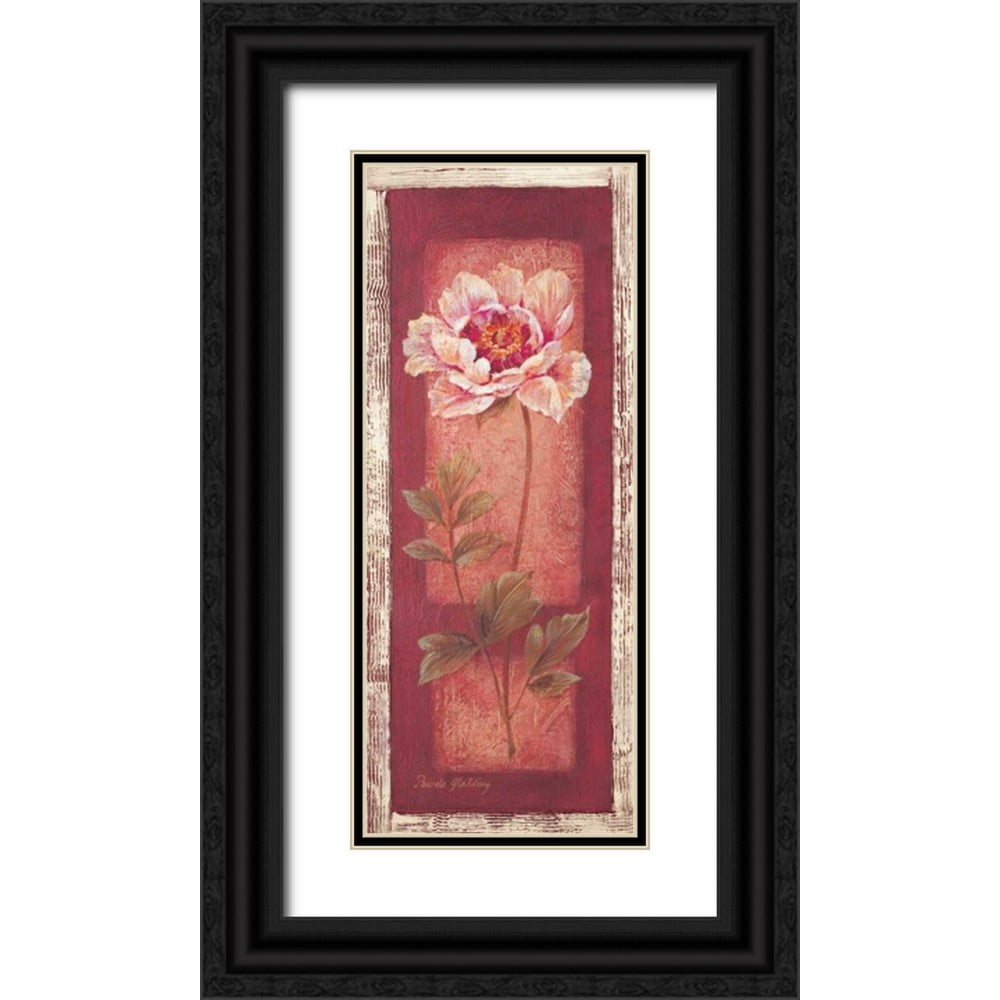 Gladding, Pamela 10x18 Black Ornate Wood Framed with Double Matting ...