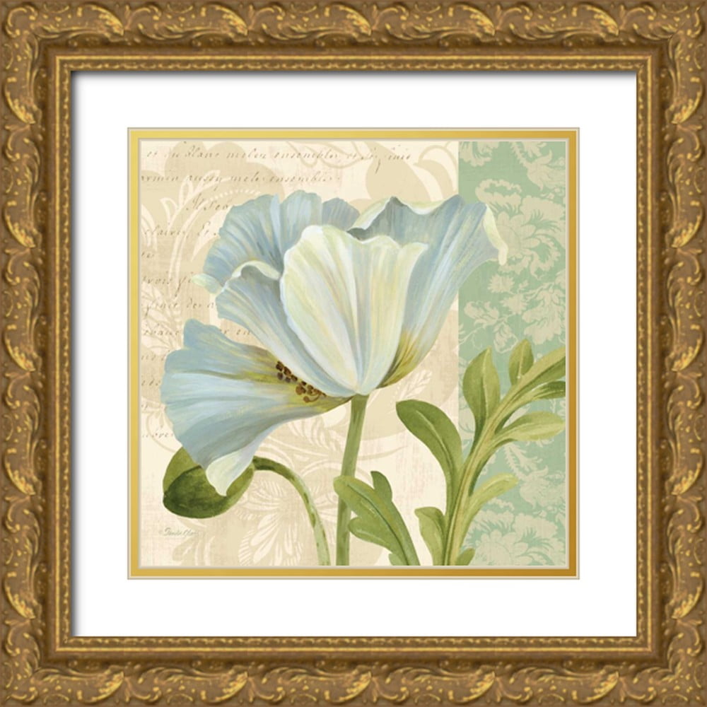 Gladding, Pamela 12x12 Gold Ornate Wood Framed with Double Matting ...