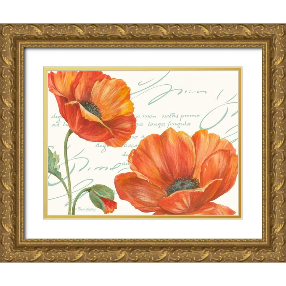 Gladding, Pamela 14x12 Gold Ornate Wood Framed with Double Matting ...