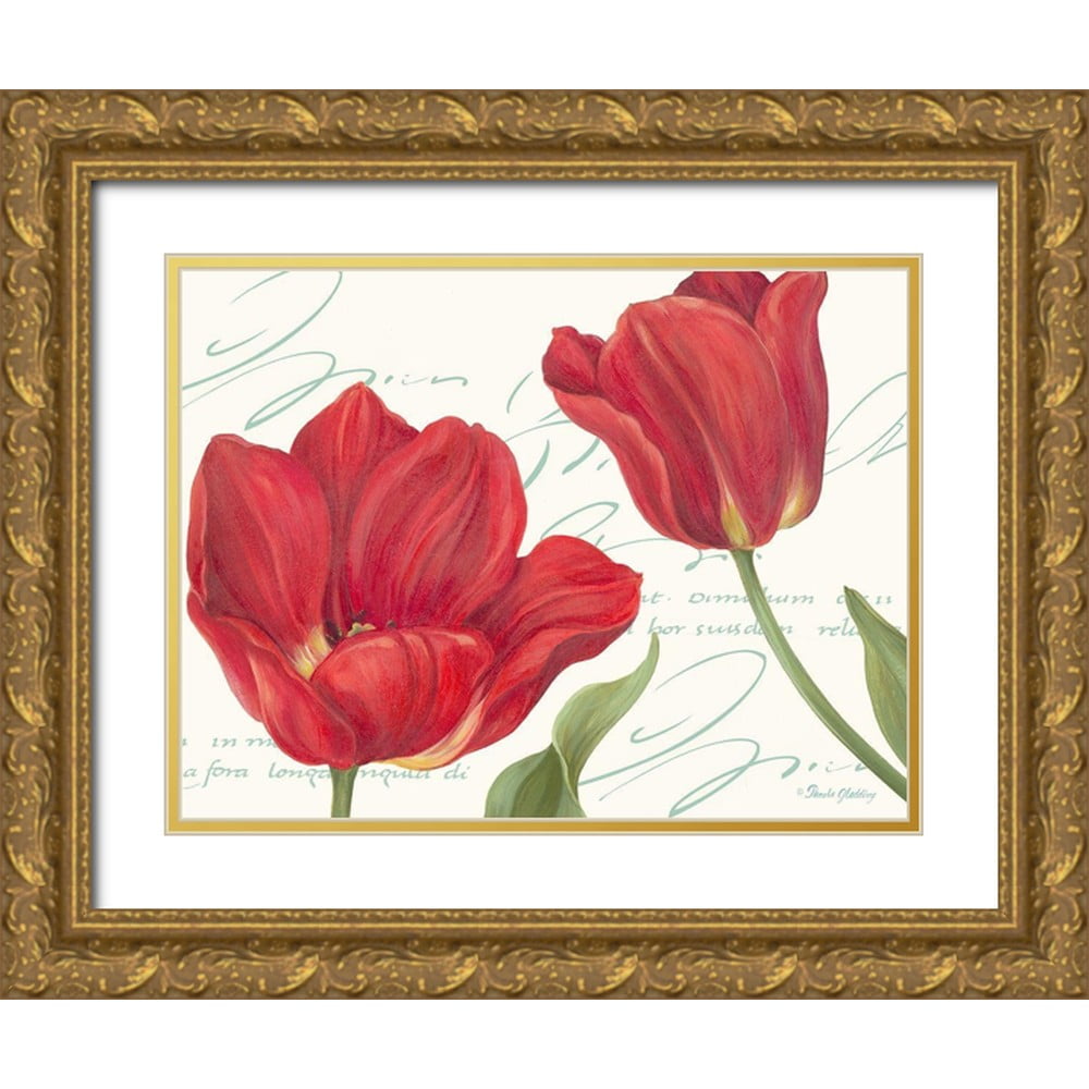 Gladding, Pamela 14x12 Gold Ornate Wood Framed with Double Matting ...