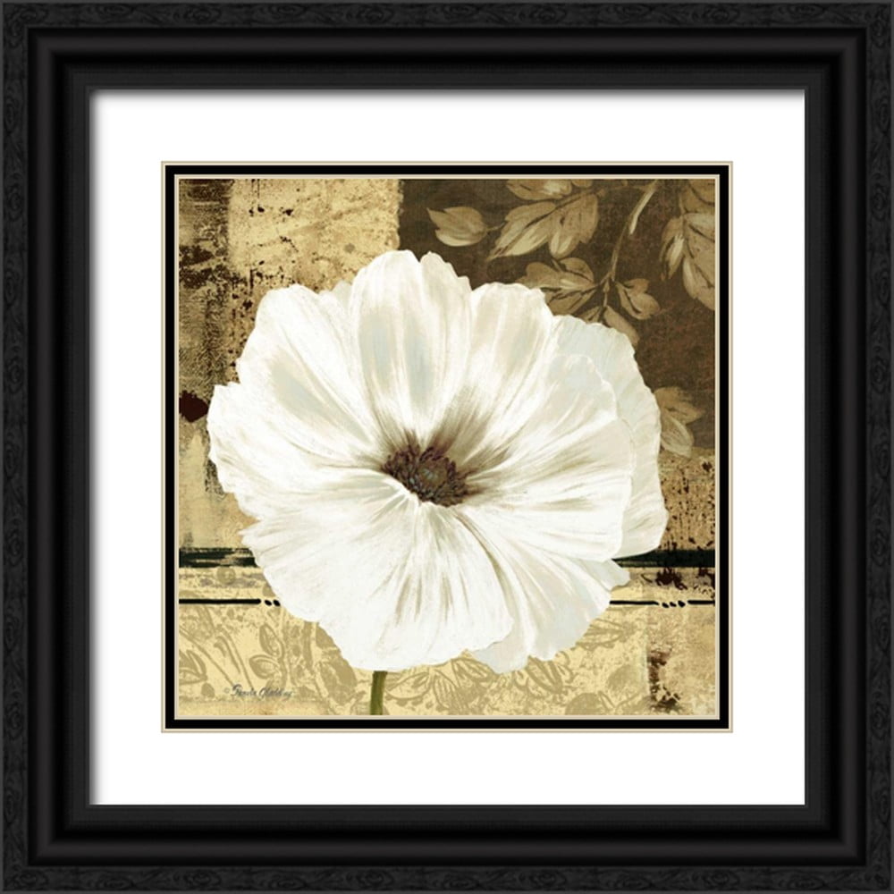 Gladding, Pamela 15x15 Black Ornate Wood Framed with Double Matting ...