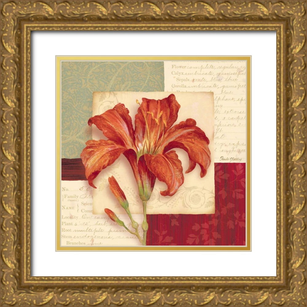 Gladding, Pamela 15x15 Gold Ornate Wood Framed with Double Matting ...