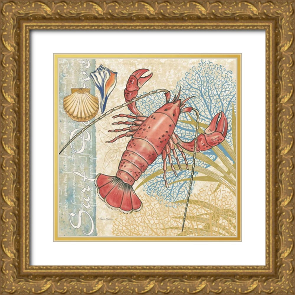 Gladding, Pamela 15x15 Gold Ornate Wood Framed with Double Matting ...