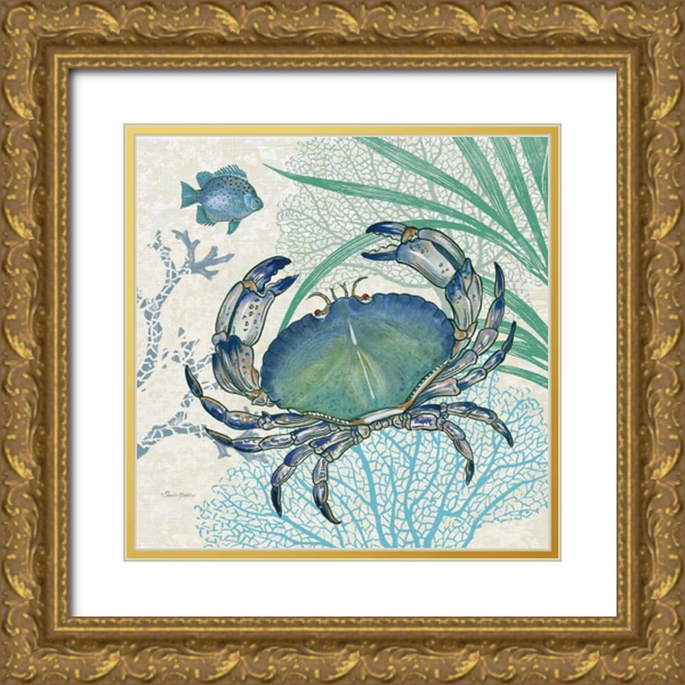 Gladding, Pamela 15x15 Gold Ornate Wood Framed with Double Matting ...