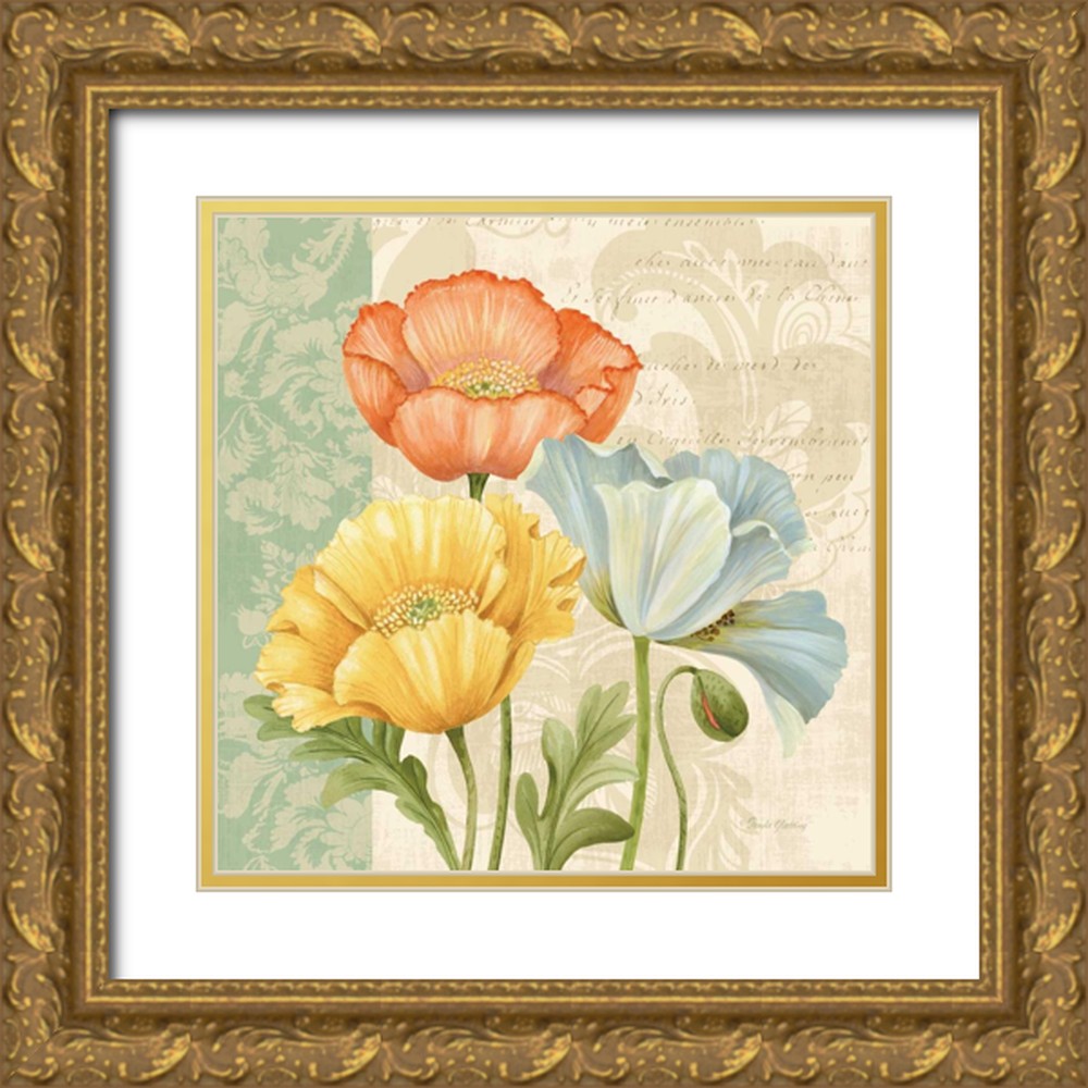Gladding, Pamela 15x15 Gold Ornate Wood Framed with Double Matting ...