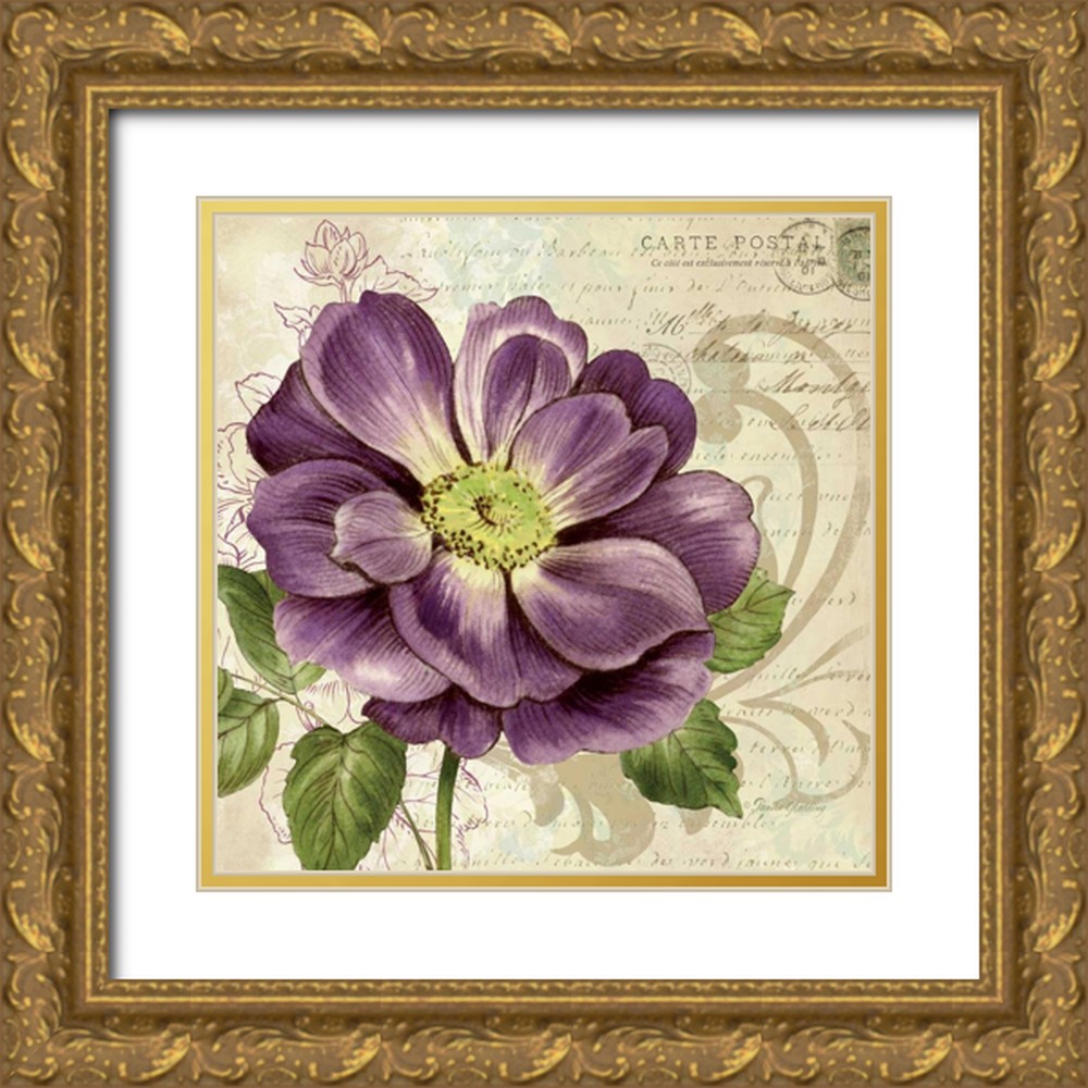 Gladding, Pamela 15x15 Gold Ornate Wood Framed with Double Matting ...