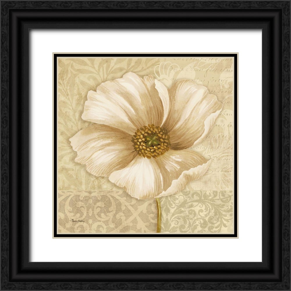 Gladding, Pamela 20x20 Black Ornate Wood Framed with Double Matting ...