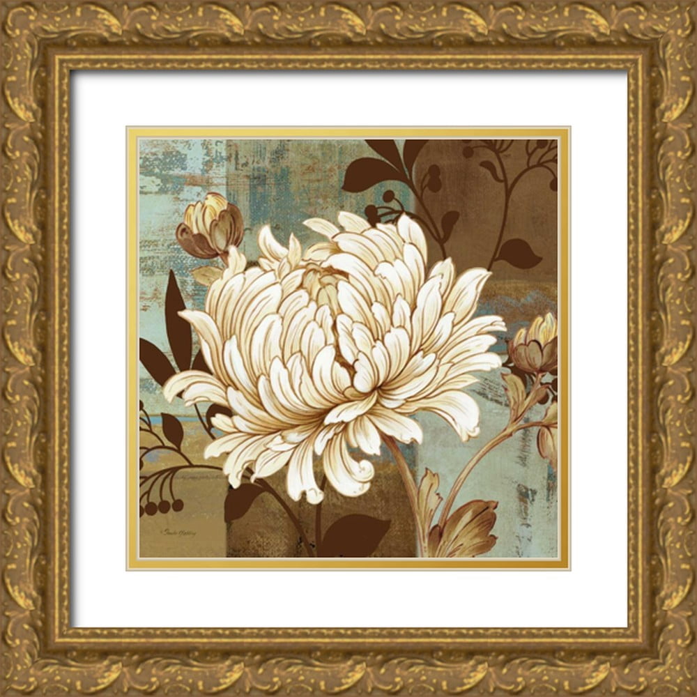 Gladding, Pamela 20x20 Gold Ornate Wood Framed with Double Matting ...