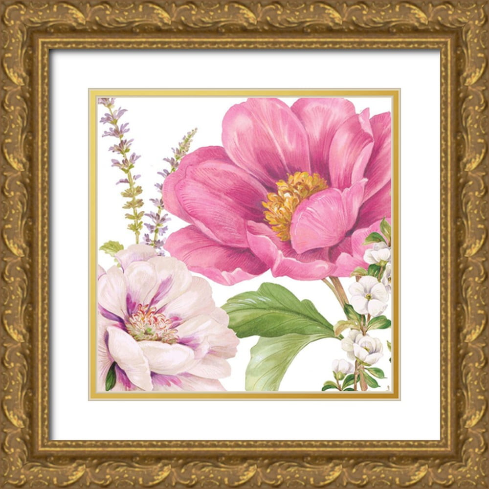 Gladding, Pamela 20x20 Gold Ornate Wood Framed with Double Matting ...