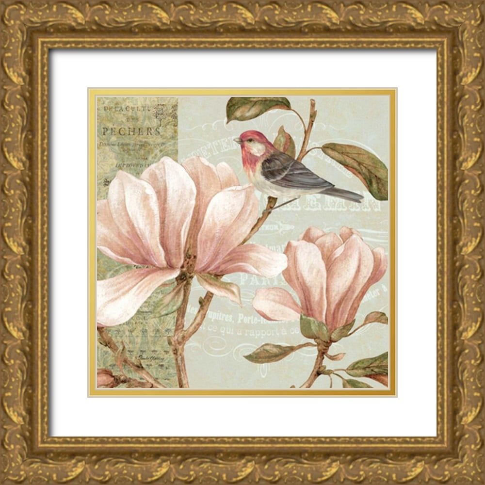 Gladding, Pamela 20x20 Gold Ornate Wood Framed with Double Matting ...