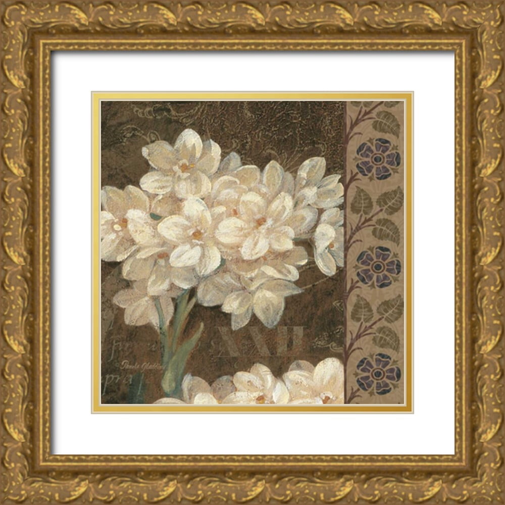 Gladding, Pamela 20x20 Gold Ornate Wood Framed with Double Matting ...