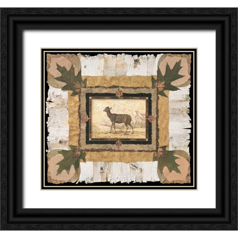 Gladding, Pamela 22x20 Black Ornate Wood Framed with Double Matting ...