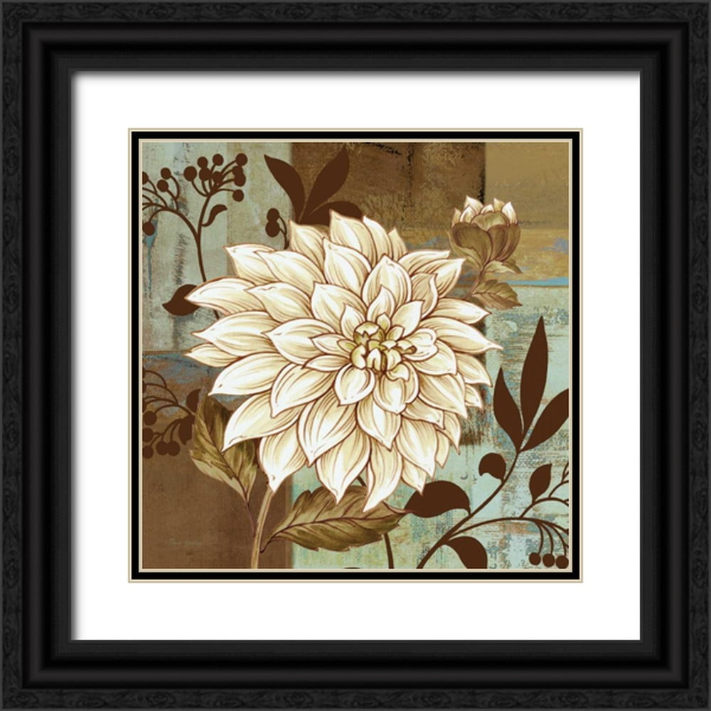 Gladding, Pamela 26x26 Black Ornate Wood Framed with Double Matting ...