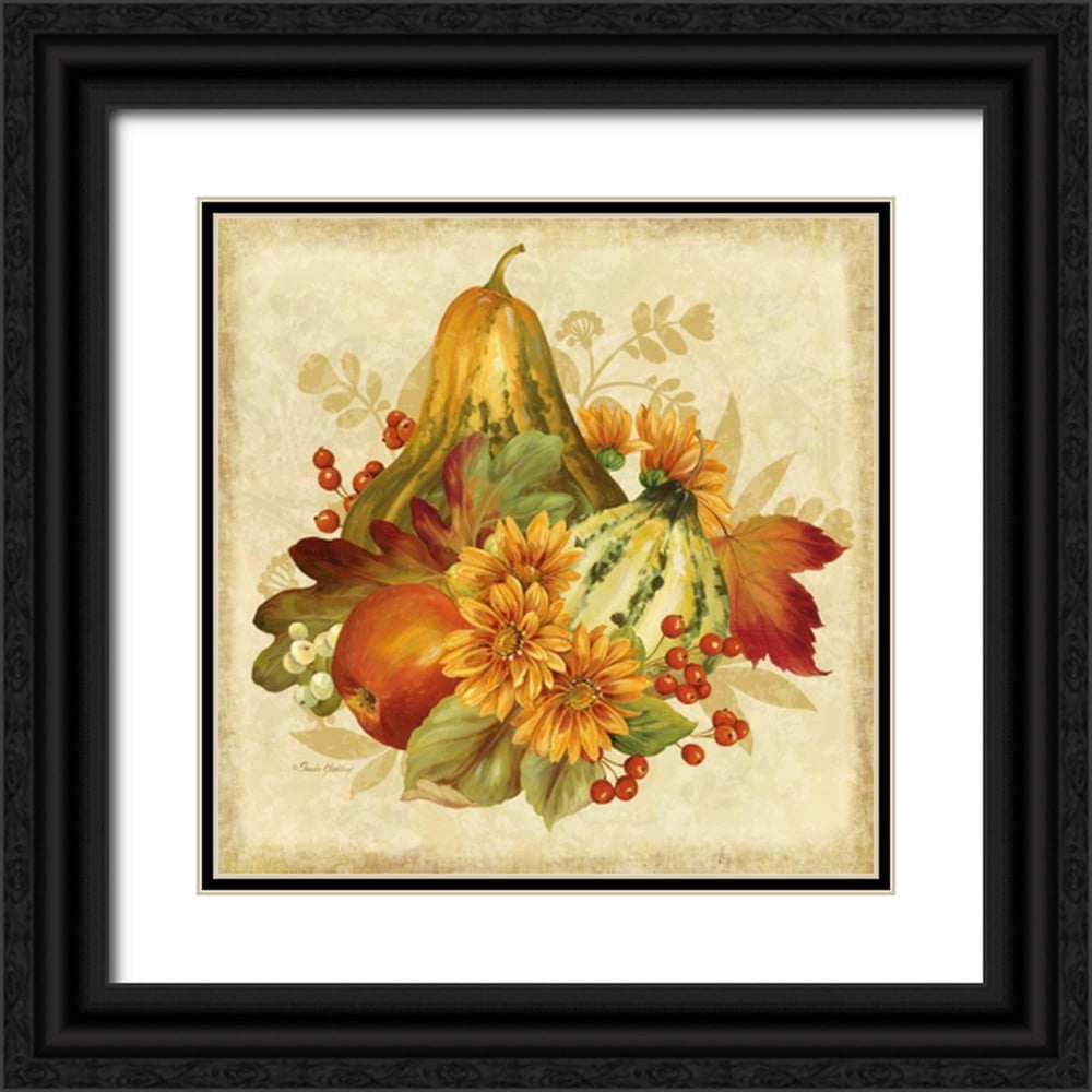 Gladding, Pamela 26x26 Black Ornate Wood Framed with Double Matting ...