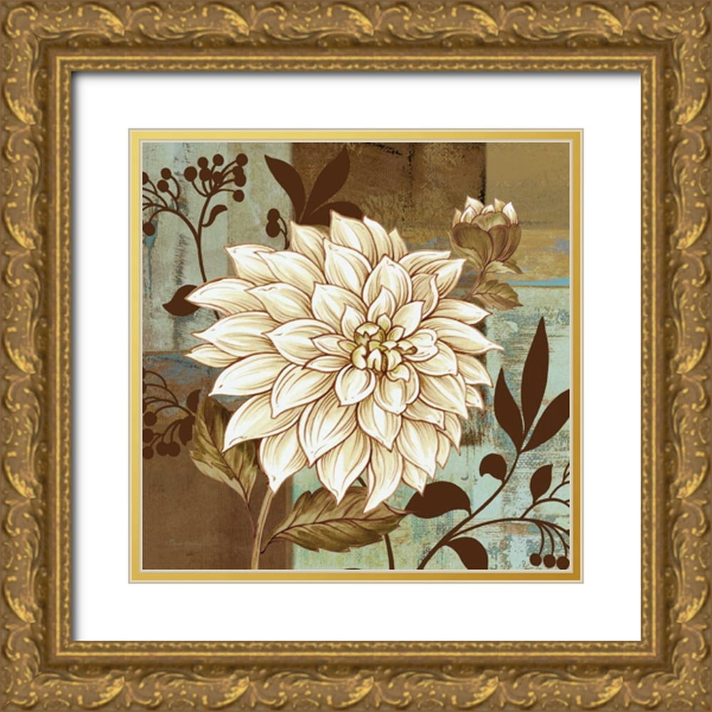 Gladding, Pamela 26x26 Gold Ornate Wood Framed with Double Matting ...