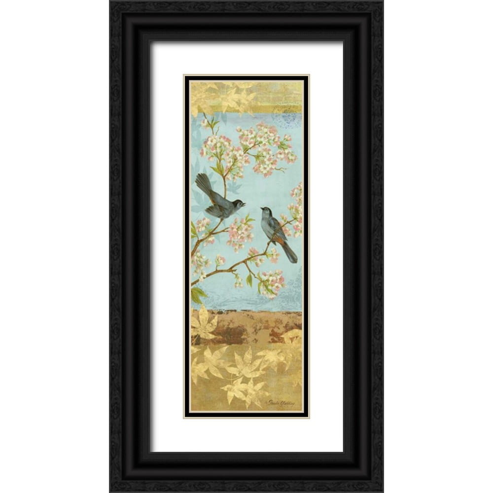 Gladding, Pamela 9x18 Black Ornate Wood Framed with Double Matting ...