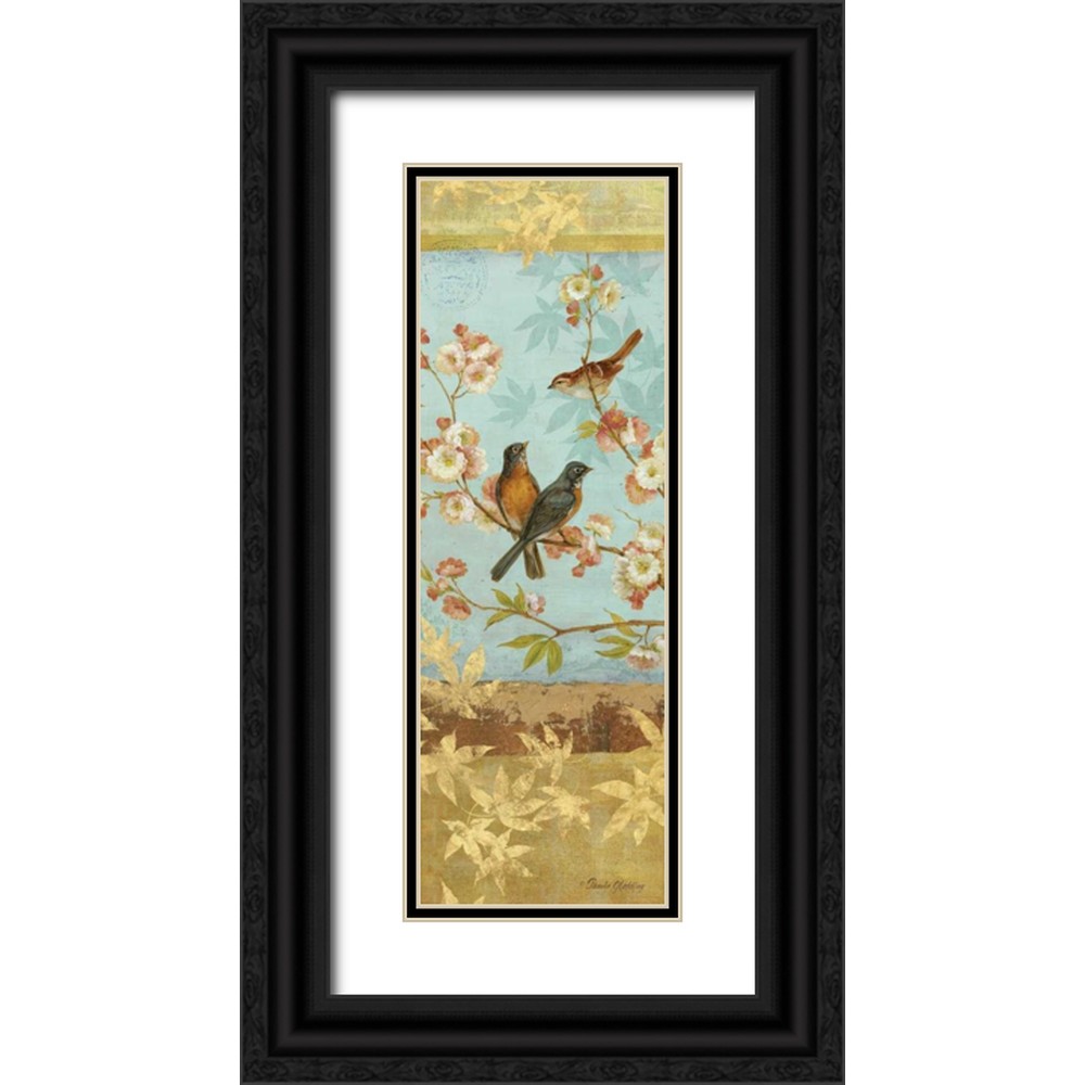 Gladding, Pamela 9x18 Black Ornate Wood Framed with Double Matting ...