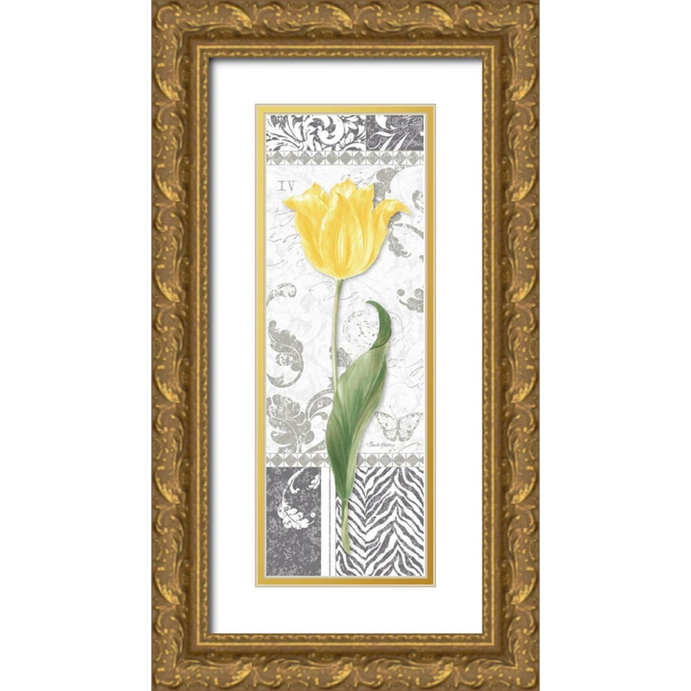 Gladding, Pamela 9x18 Gold Ornate Wood Framed with Double Matting ...