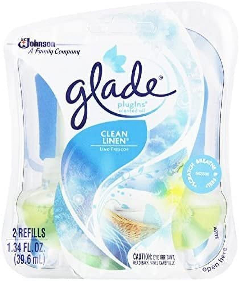 Glade 14384 Clean Linen Glade?PlugIns?Scented Oil Refills 2 Count by ...