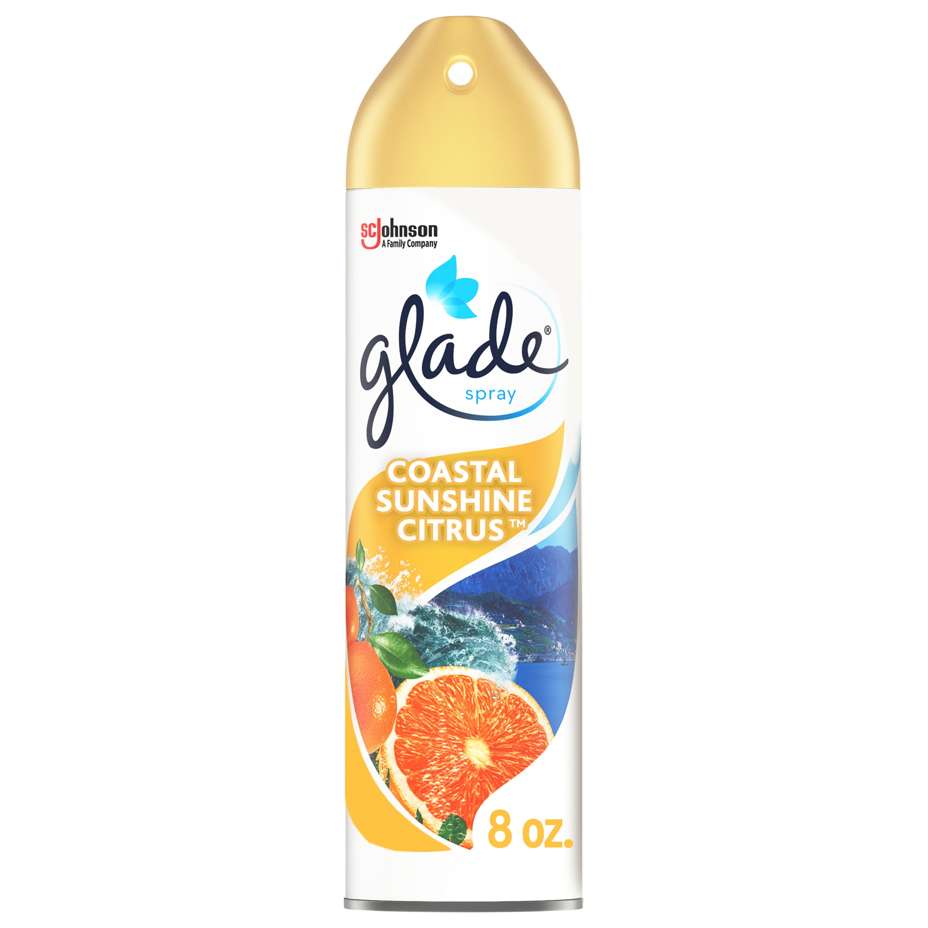 Glade Aerosol Spray, Glade Air Freshener, Coastal Sunshine Citrus™, 8 ...