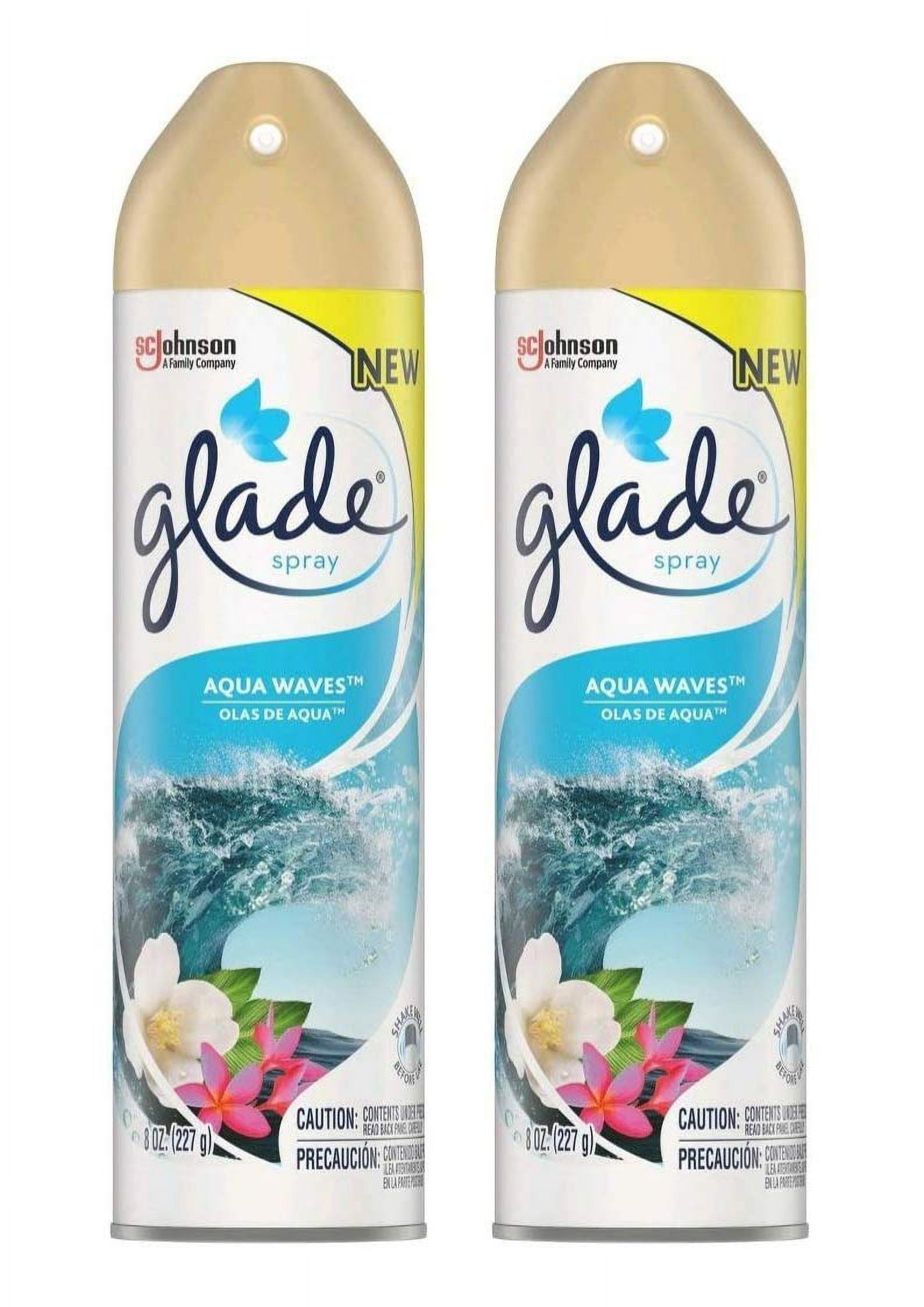Glade Air Freshener 8Oz (Package May Vary) Pack Of 3 (Aqua Waves ...
