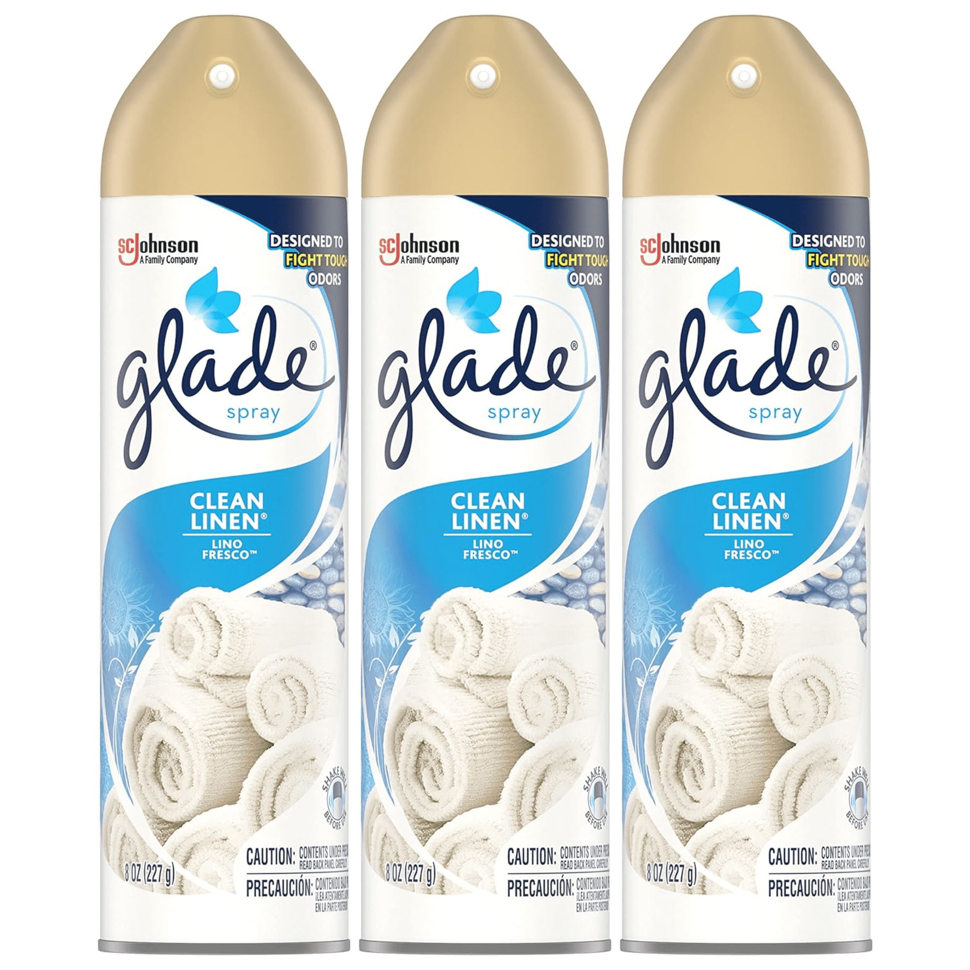 Glade Air Freshener CLEAN LINEN 8 Ounce Spray Cans (Pack Of 3 ...