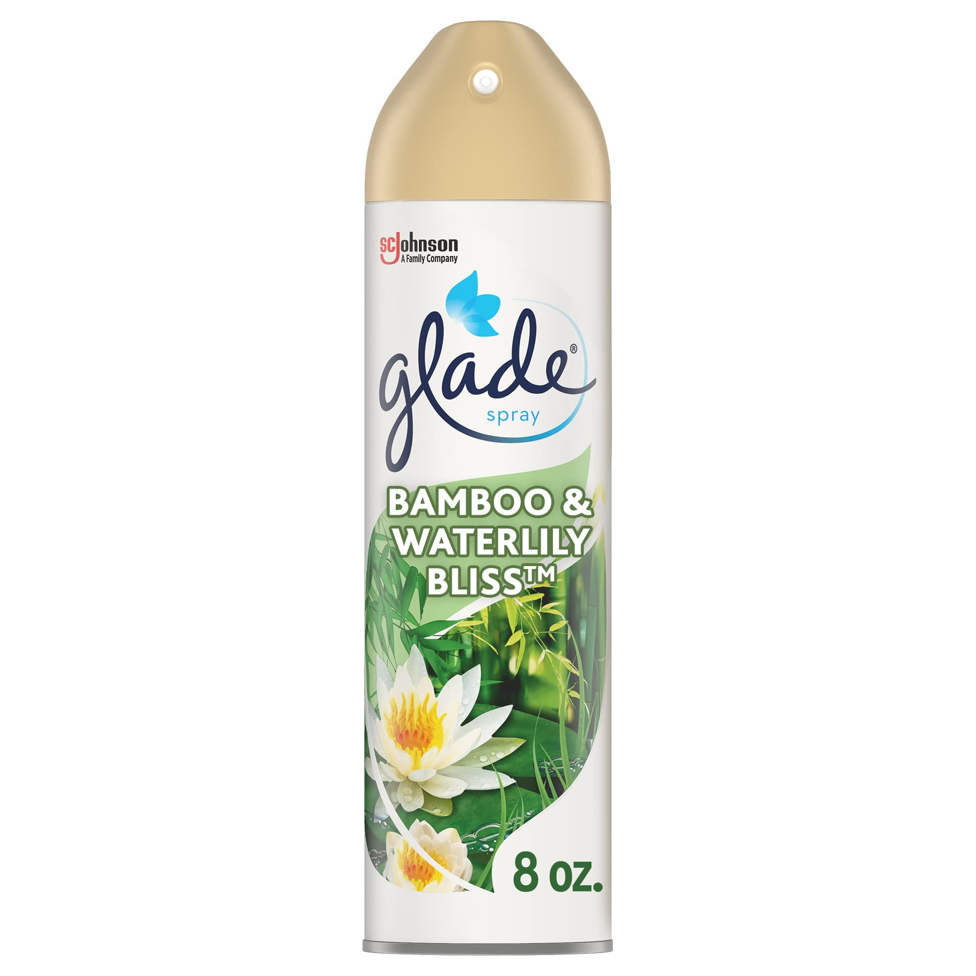 Glade Air Freshener, Room Spray, Bamboo & Waterlily Bliss, 8 Oz ...